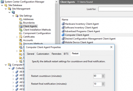 Configuring SCCM 2007 Reboot Countdown | Alkane